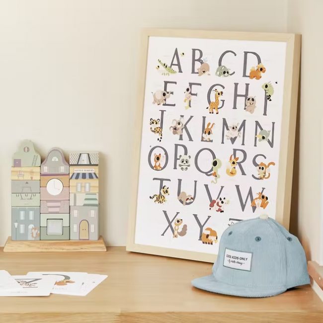 Affiche abécédaire des animaux - Les P'tits Tou - Concept Store Parents ...